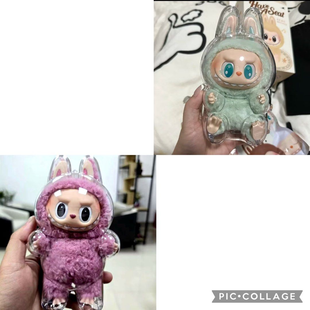 preorder: labubu macaron V1 Labubu have a seat V2 acrylic hard case ...