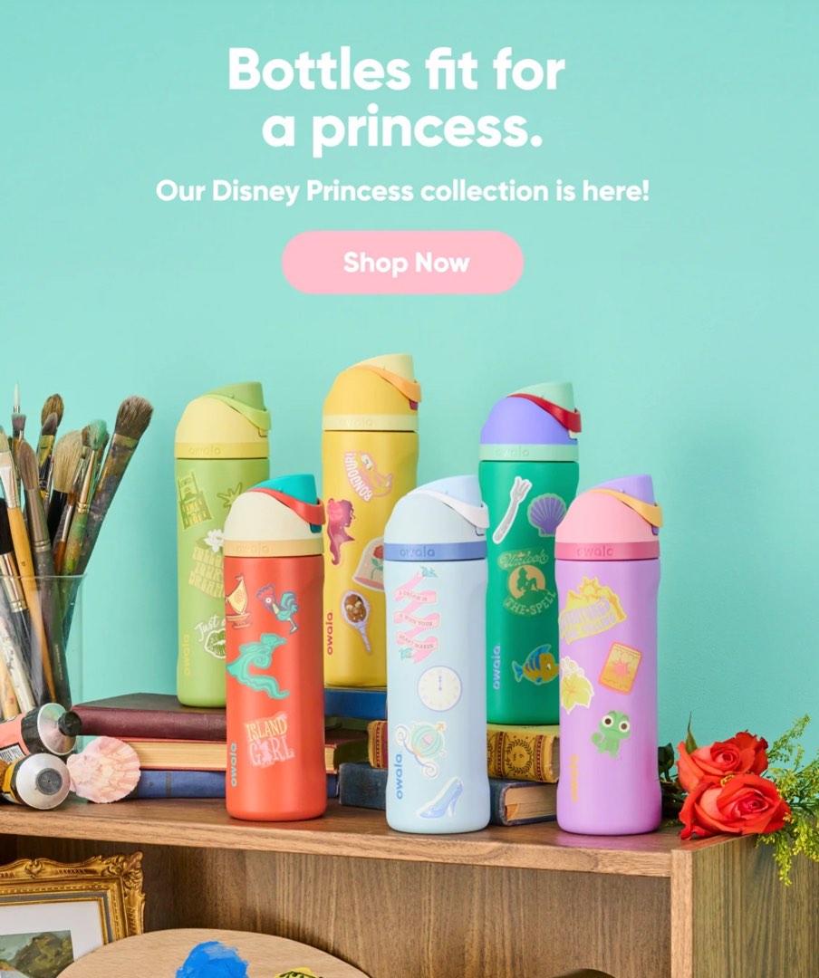 (preorder) owala disney princess 24oz freesip, Furniture & Home Living ...