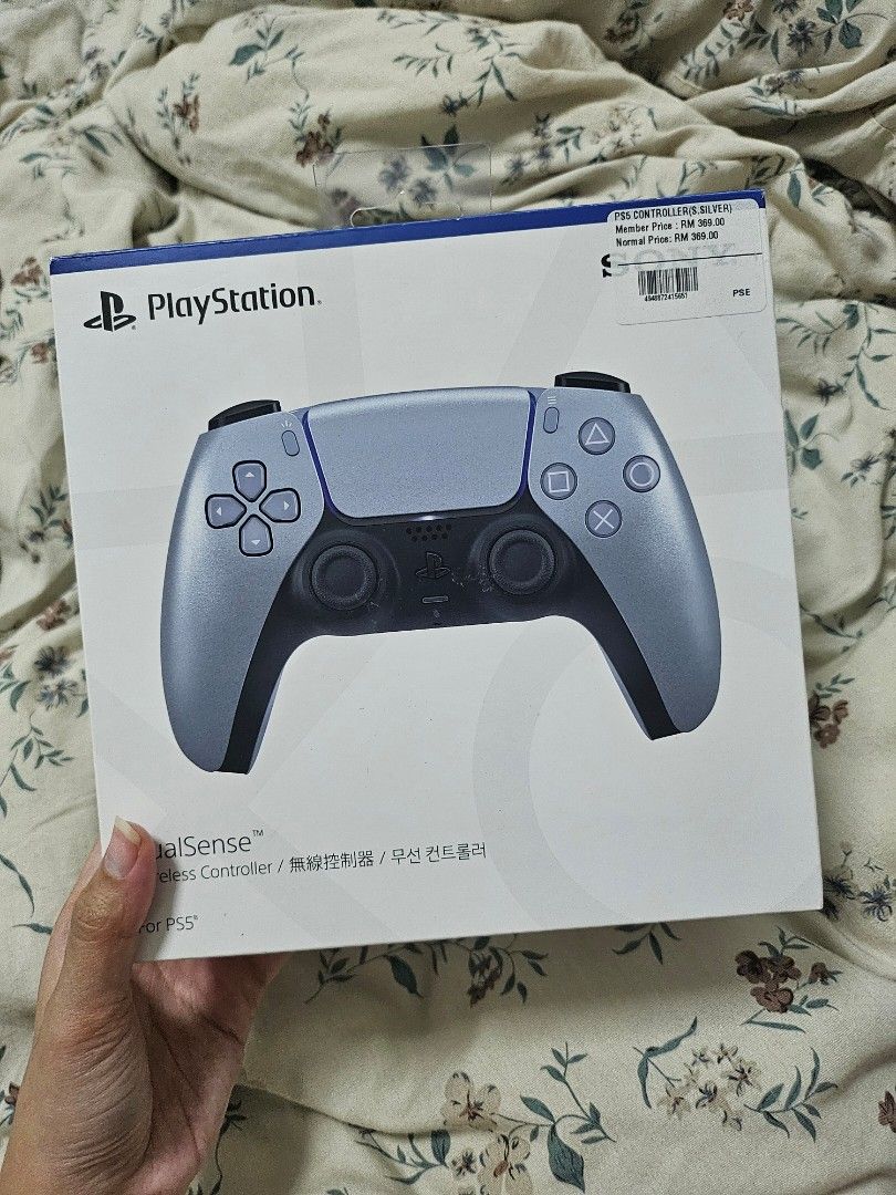 PS5 Dualsense Controller Sterling Silver (Sony MY Set), Video Gaming ...