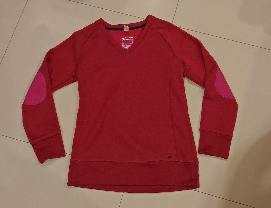 Quechua Stratermic Oxylane Pull Up Fleece V Neck Sweater, Women's ...