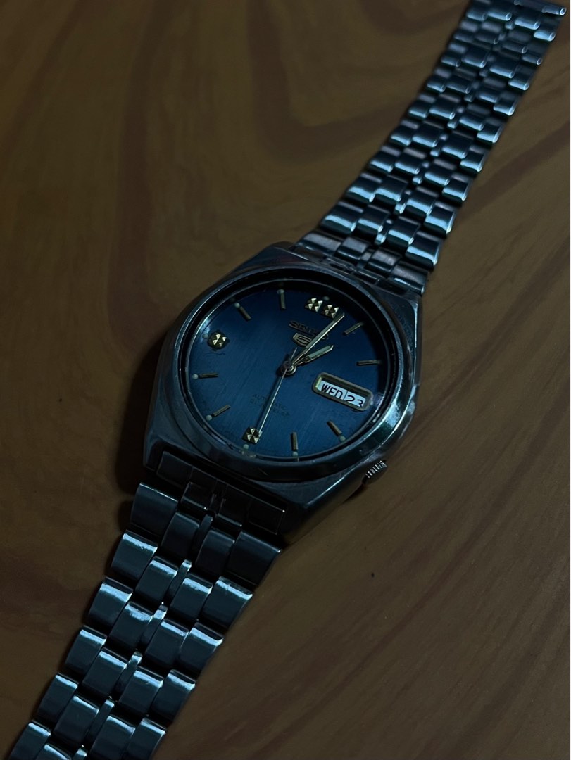 SEIKO 5 BLUE DIAL (Automatic), Men's Fashion, Watches & Accessories ...