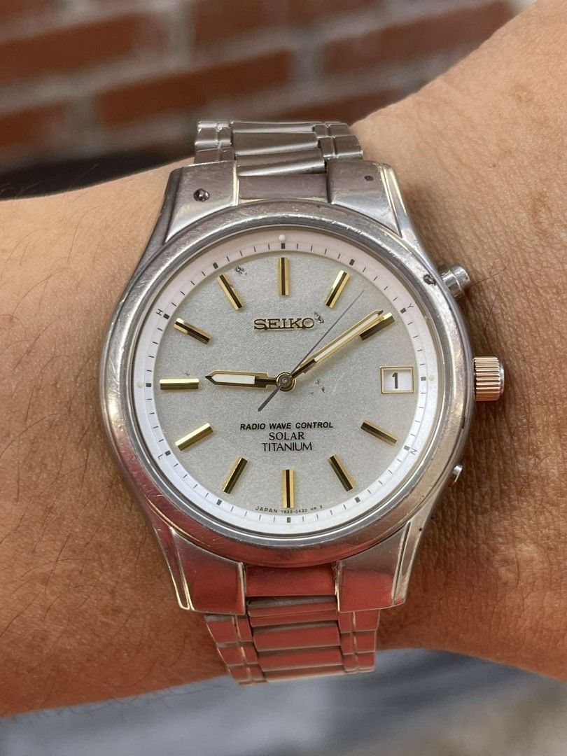 SEIKO RADIO WAVE CONTROL Solar Titanium 7B22-0AD0, Women's Fashion ...