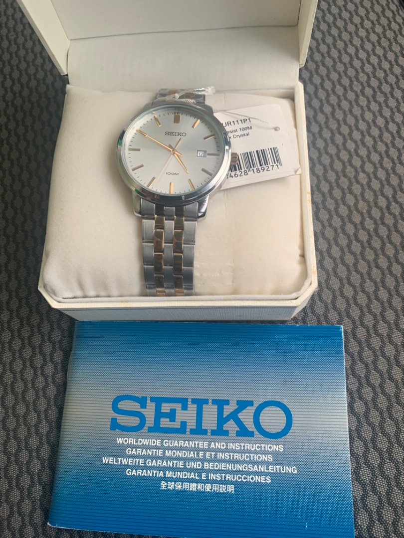 Seiko SUR263P1 Neo Classic Quartz Analog Silver new, Men's Fashion, Watches & Accessories ...