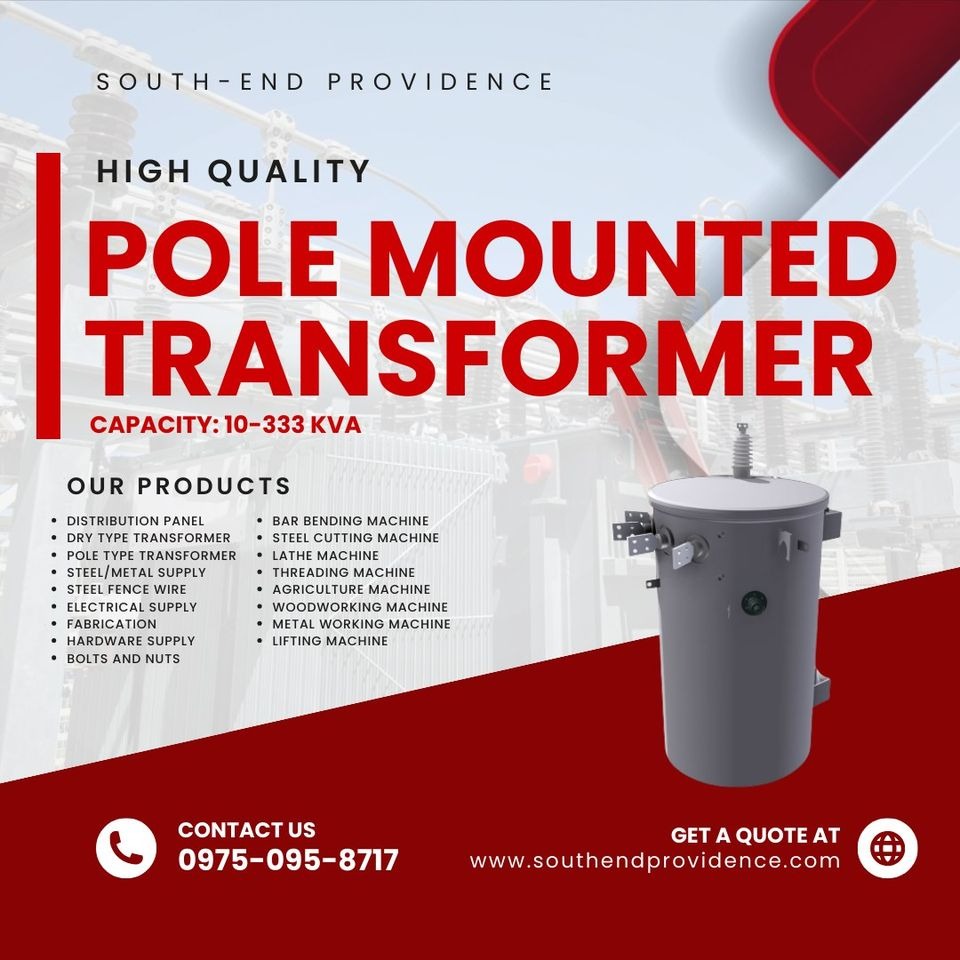 Single Unit Cylinder Pole Mounted Transformer | Dry Type Transformer ...
