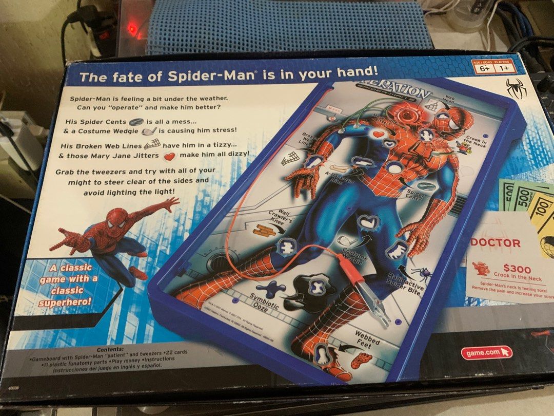 Spider Man - Operation - Skill Game - Hasbro - Marvel, Hobbies & Toys ...