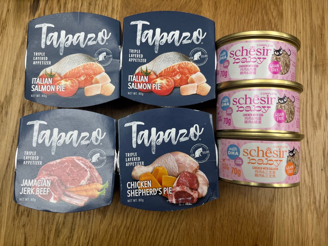 Tapazo三層滋味杯 Schesir幼貓罐, 寵物用品, 寵物食品 - Carousell