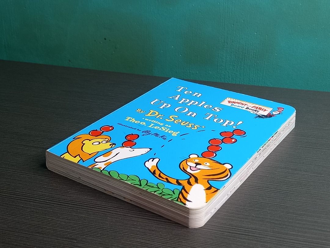Ten Apples Up On Top Board Book By Dr. Seuss, Hobbies & Toys, Books ...
