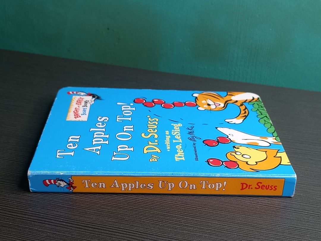 Ten Apples Up On Top Board Book By Dr. Seuss, Hobbies & Toys, Books ...