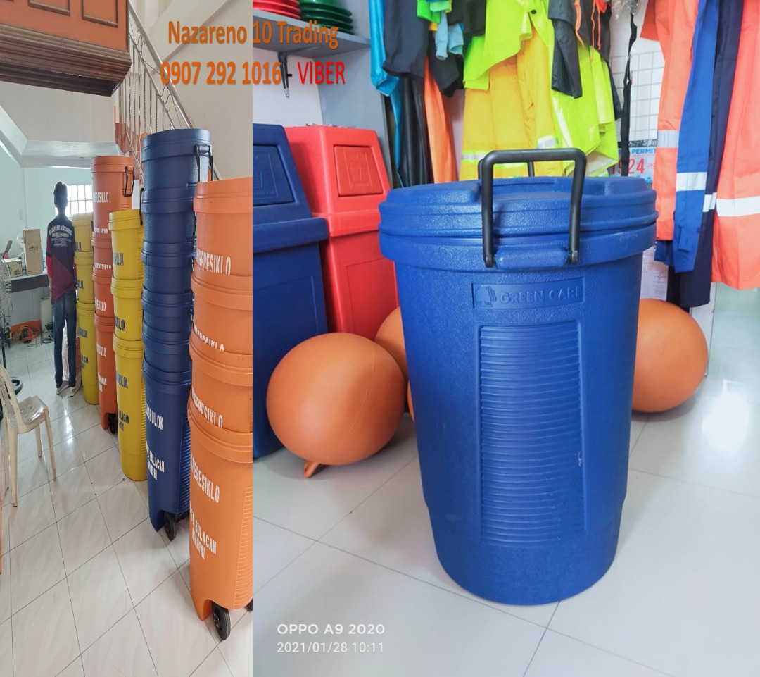 Trolling bin Trash bin w/wheels 620, Furniture & Home Living, Cleaning ...