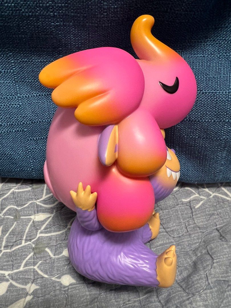 Unbox Labubu * Elfie Purple Dumbo Sofubi Doll Figures Model Toys Collect H:14CM, 興趣及遊戲, 玩具 & 遊戲類 ...