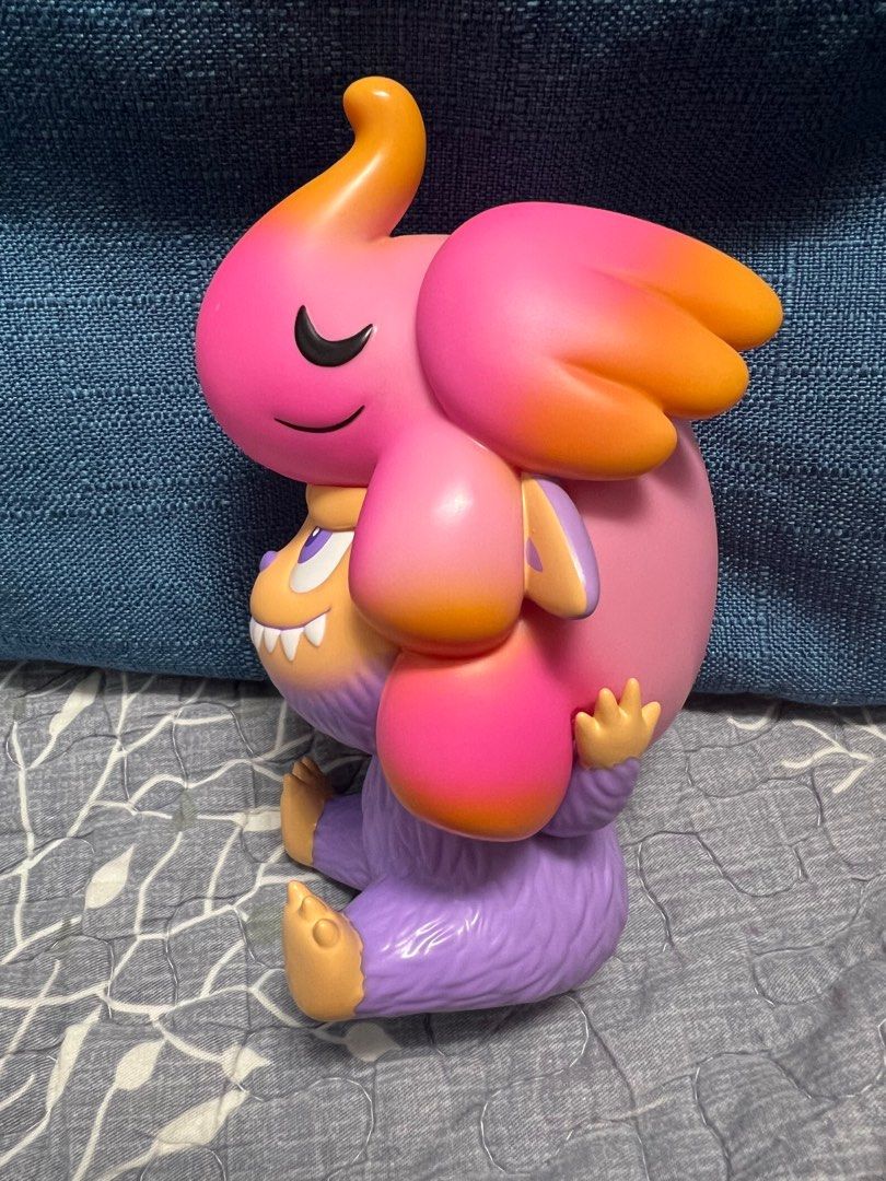 Unbox Labubu * Elfie Purple Dumbo Sofubi Doll Figures Model Toys ...