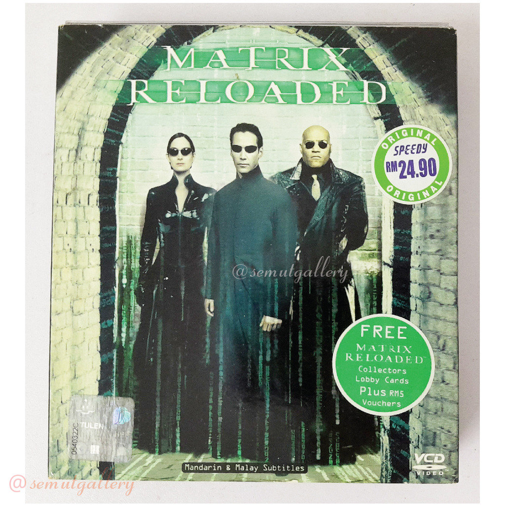 [Used] Matrix Reloaded (2003) Movies VCD Keanu Reeves, Hobbies & Toys ...