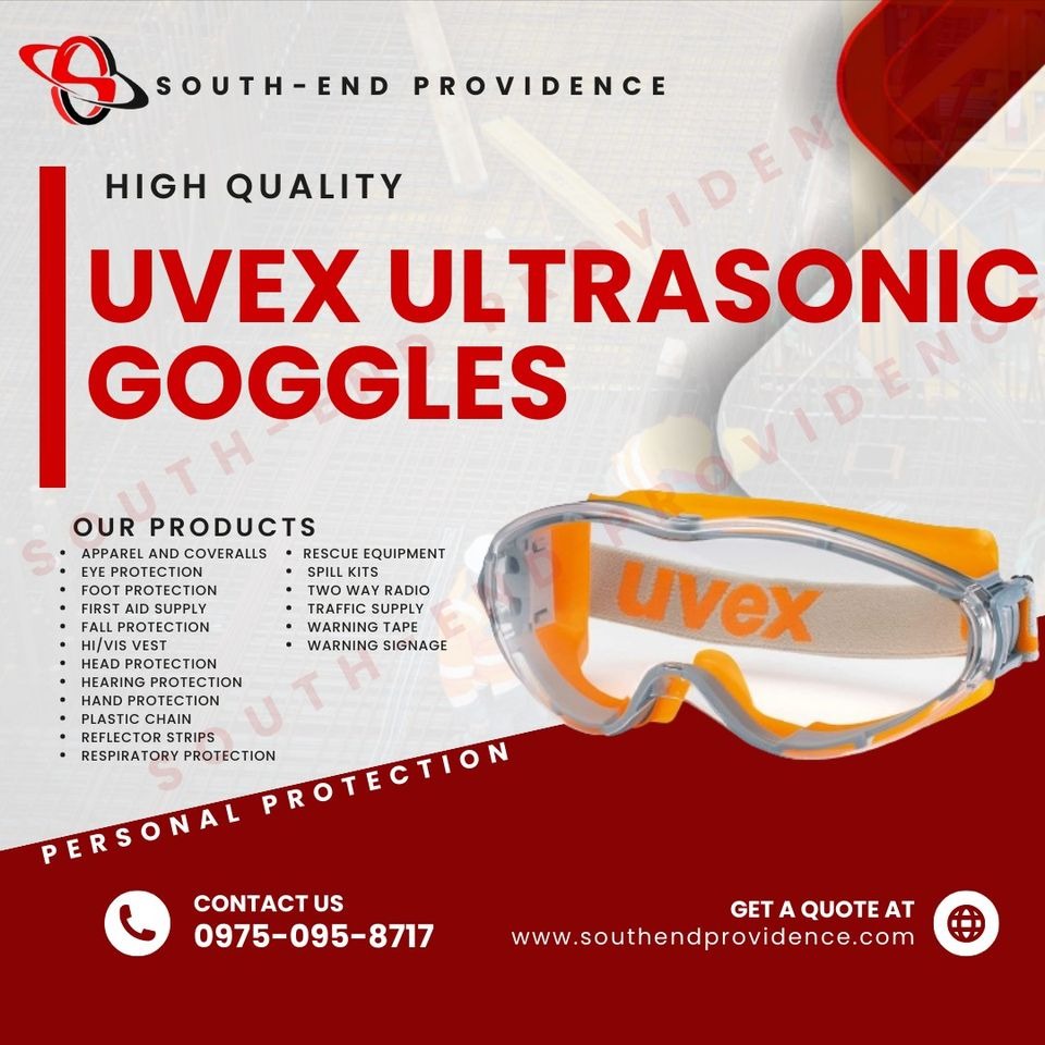 Uvex Ultrasonic Goggles / PPE Goggles / Construction PPE Spectacles ...