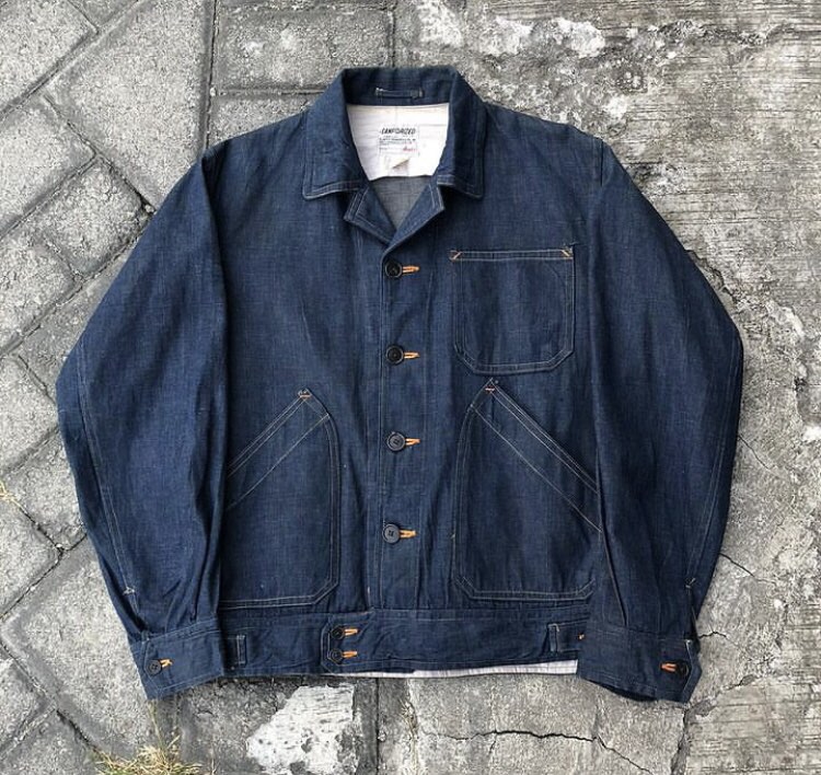 Vintage 50s Cluett Peabody Rockabilly Denim Jacket, Men's Fashion ...