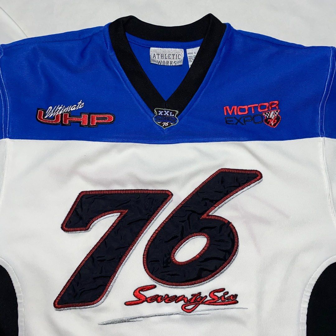 Vintage 76 racing jersey by athletic works, Men's Fashion, Tops & Sets ...