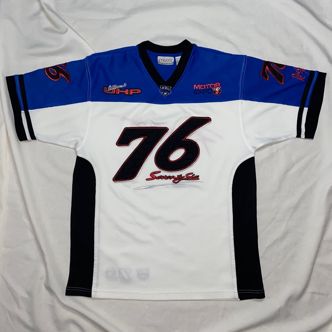 Vintage 76 racing jersey by athletic works, Men's Fashion, Tops & Sets ...