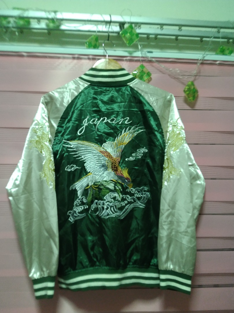 Vintage Sukajan Japanese Traditional Style Light Jacket, Men's Fashion ...