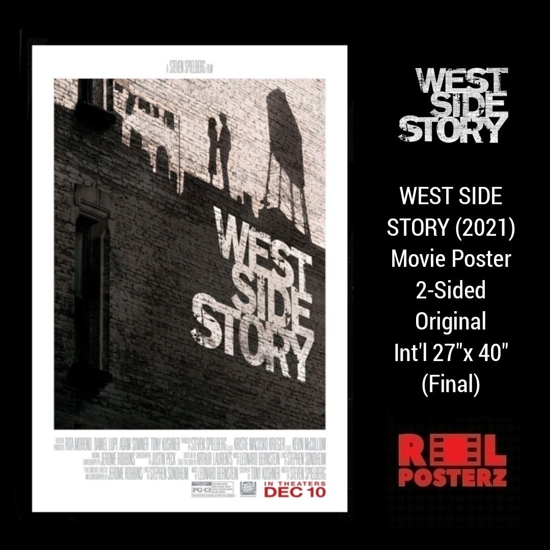 WEST SIDE STORY (2021) Movie Poster 2-Sided Original International 27"x ...