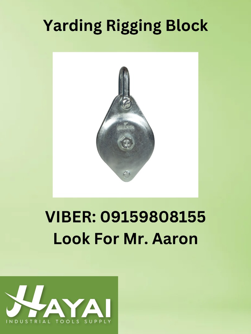 Yarding Rigging Block, Commercial & Industrial, Construction Tools ...