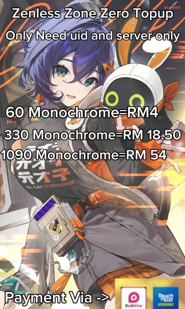 Zenless Zone Zero Topup, Video Gaming, Video Games, Others on Carousell