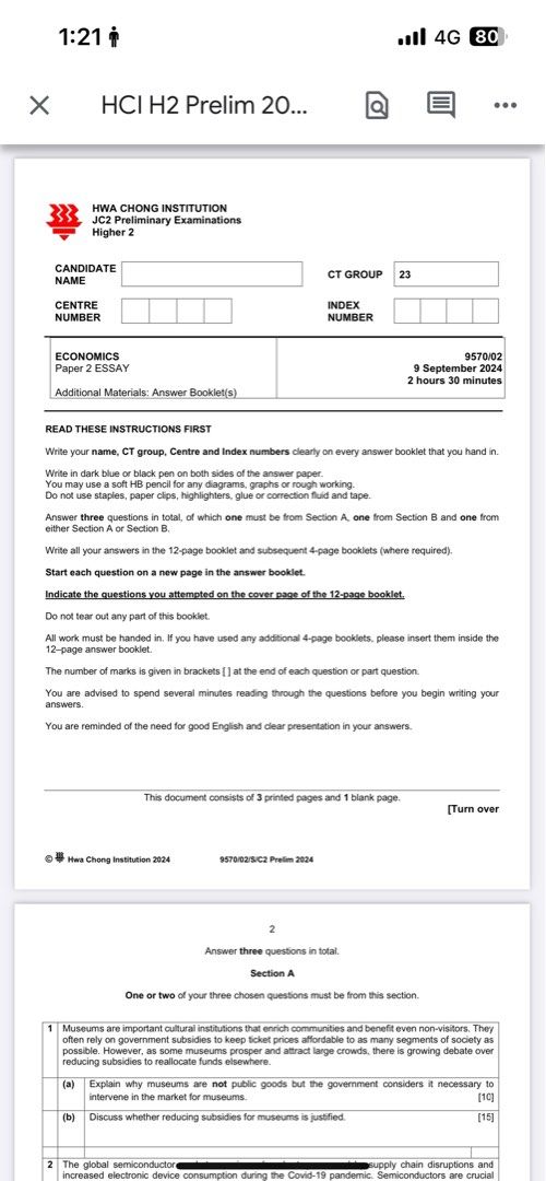 2024 NEW JC Prelim Papers A Levels (2024 RJC RI Raffles Institution HCI ...