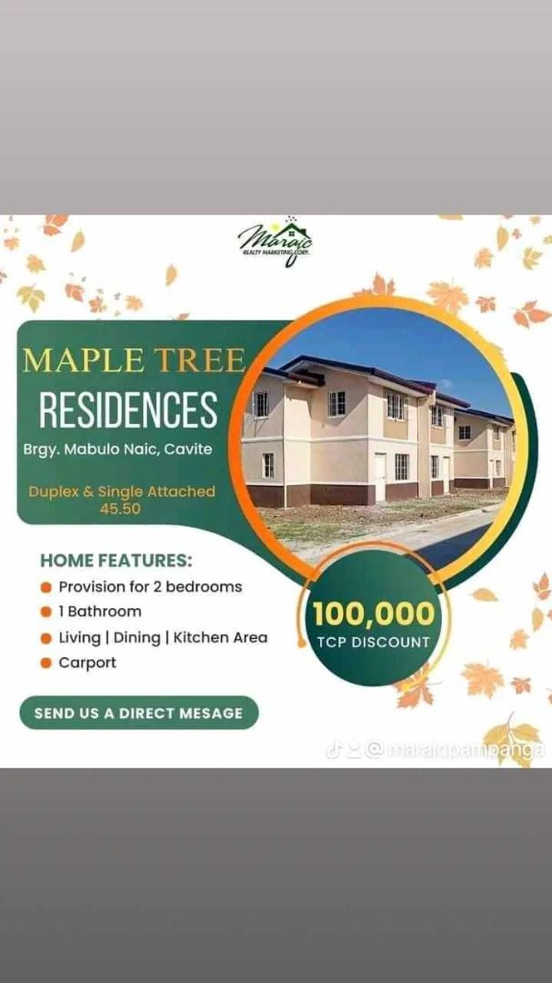 2 BEDROOM SINGLE ATTACHED/DUPLEX HOUSE AND LOT FOR SALE IN BRGY. MABOLO ...