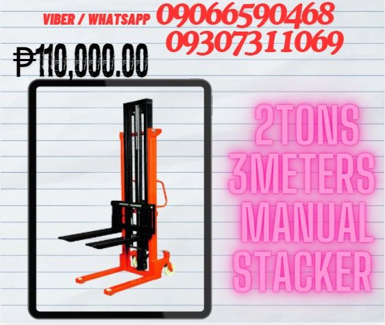 2 tons 3 meters manual stacker brand new for sale, Everything Else ...