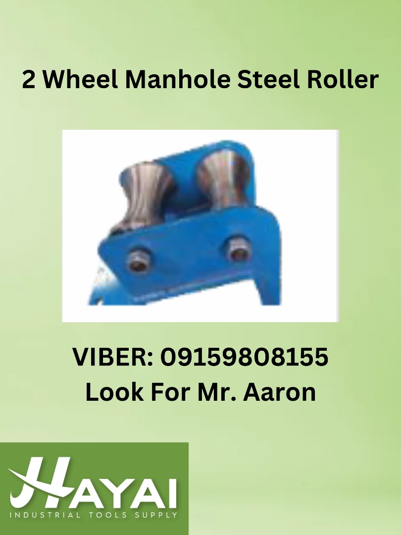 2 Wheel Manhole Steel Roller, Commercial & Industrial, Construction ...