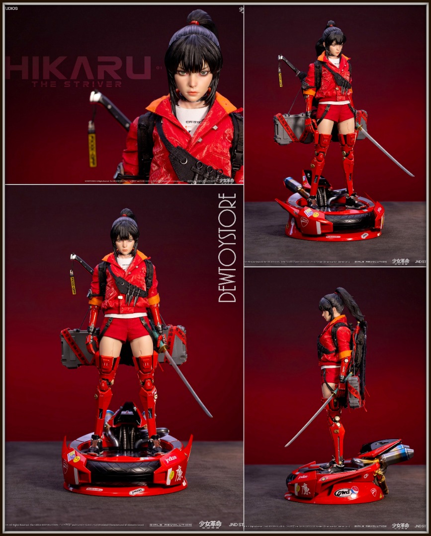 ⭐ [𝗣𝗿𝗲-𝗼𝗿𝗱𝗲𝗿] JND Studios 1/6 Scale Action Figure - Girls’ Revolution - Hikaru - GSR-002 GSR002 ...