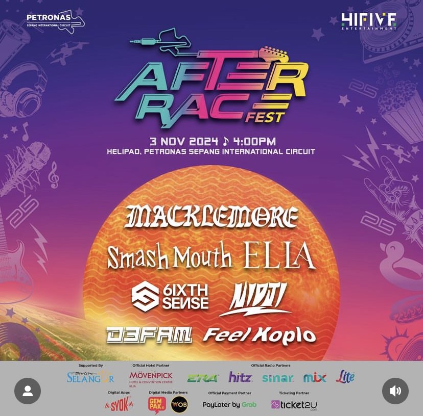 AFTER RACE FEST 2024, Tickets & Vouchers, Event Tickets on Carousell