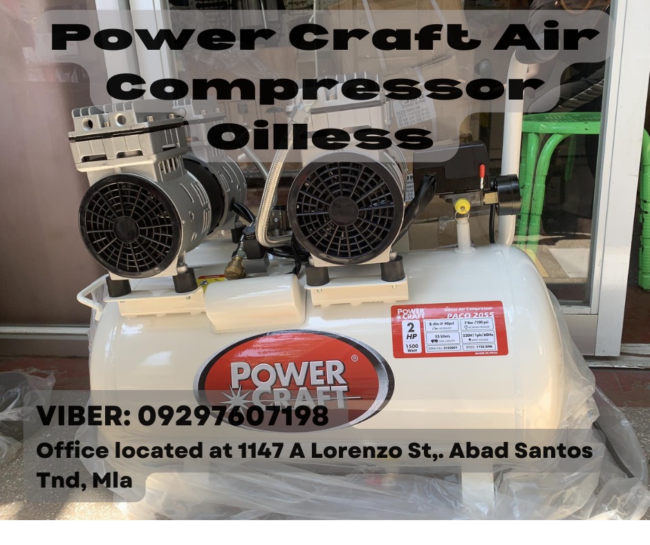 Air Compressor Oil-less, Commercial & Industrial, Construction Tools & Equipment on Carousell