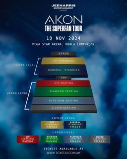 AKON THE SUPERFAN TOUR, Tickets & Vouchers, Event Tickets on Carousell