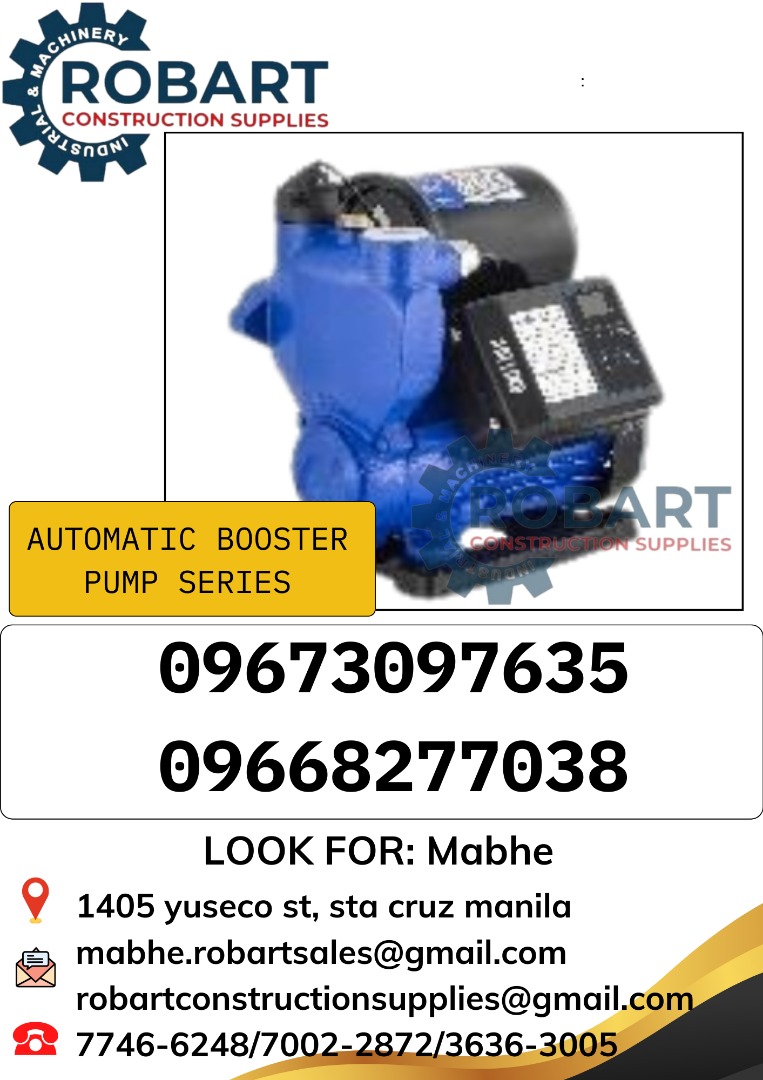 AUTOMATIC BOOSTER PUMP SERIES, Commercial & Industrial, Construction ...