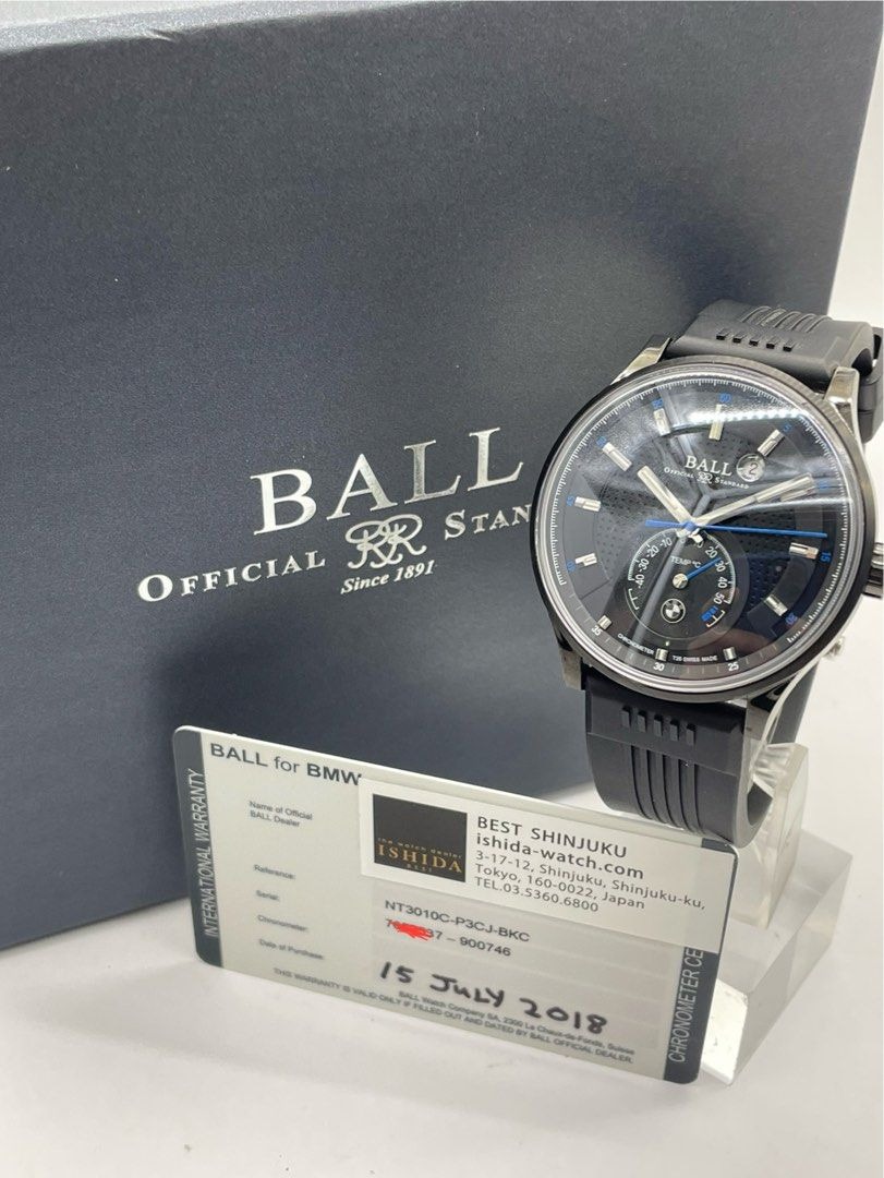 BALL TMT NT3010C BMW Limited Edition 44mm Automatic Chronometer Watch ...