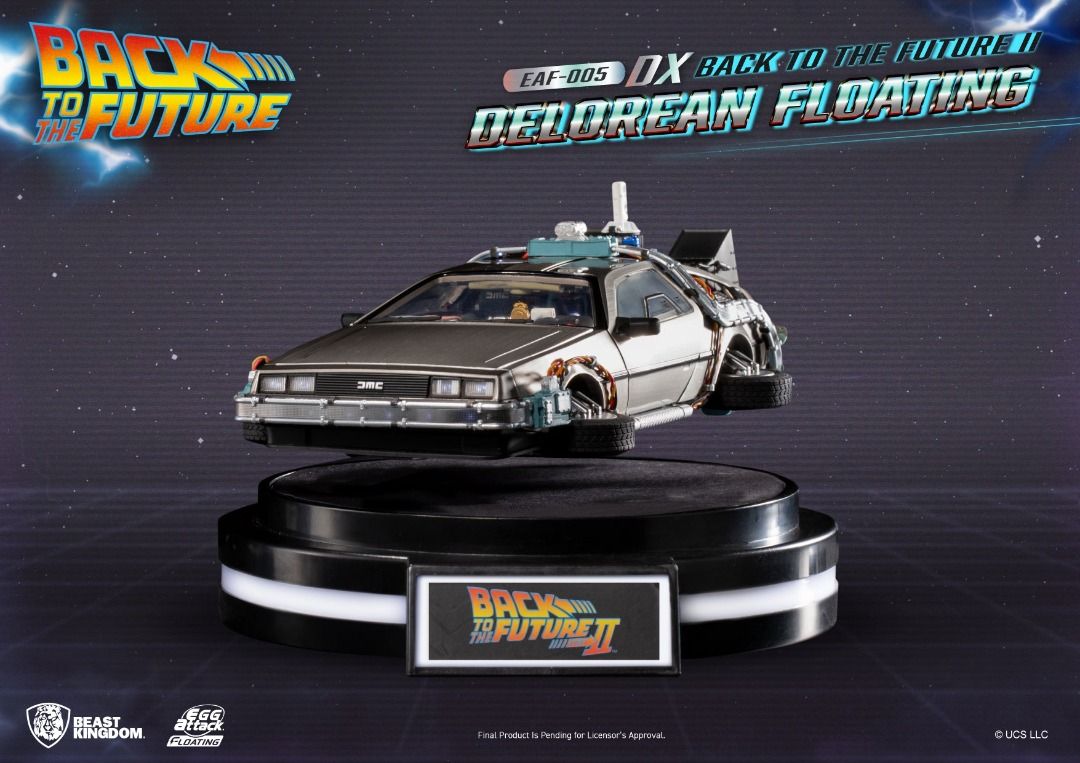 Beast Kingdom Egg Attack Back To The Future II Floating Delorean ...