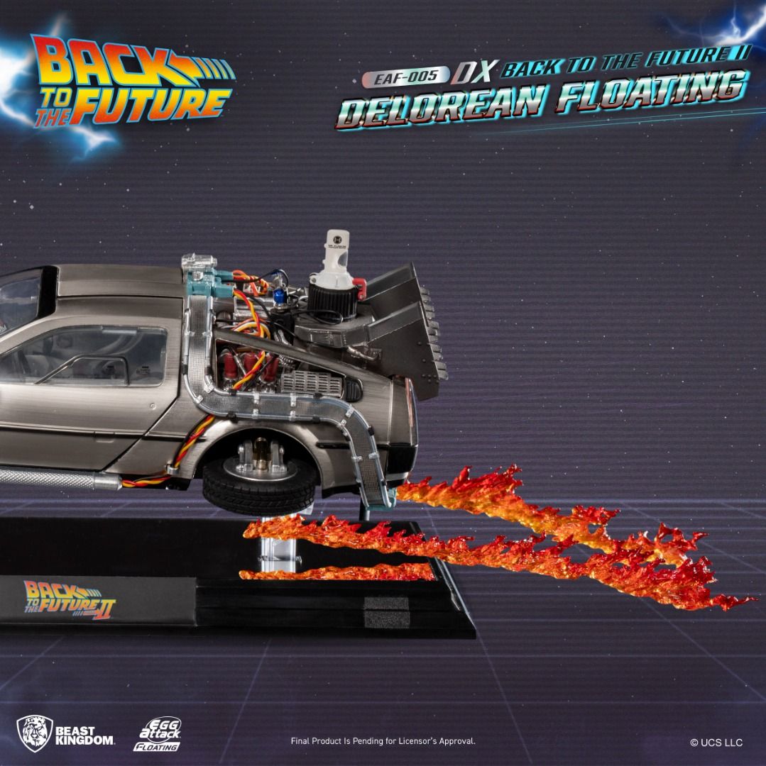 Beast Kingdom Egg Attack Back To The Future II Floating Delorean ...