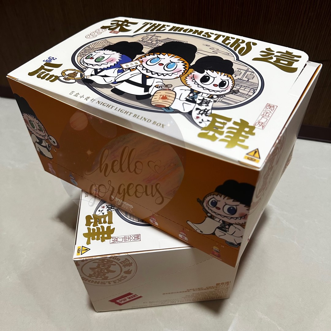 BNIF Full Set 6 Designs The Monsters Labubu Night Light Lantern with SG ...