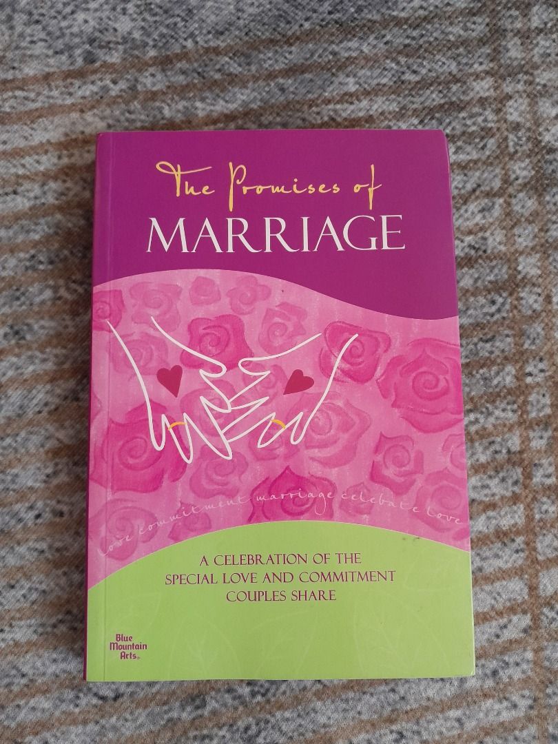 Book: The Promises of Marriage by Blue Mountain Arts / Love Commitment Marriage Celebration ...