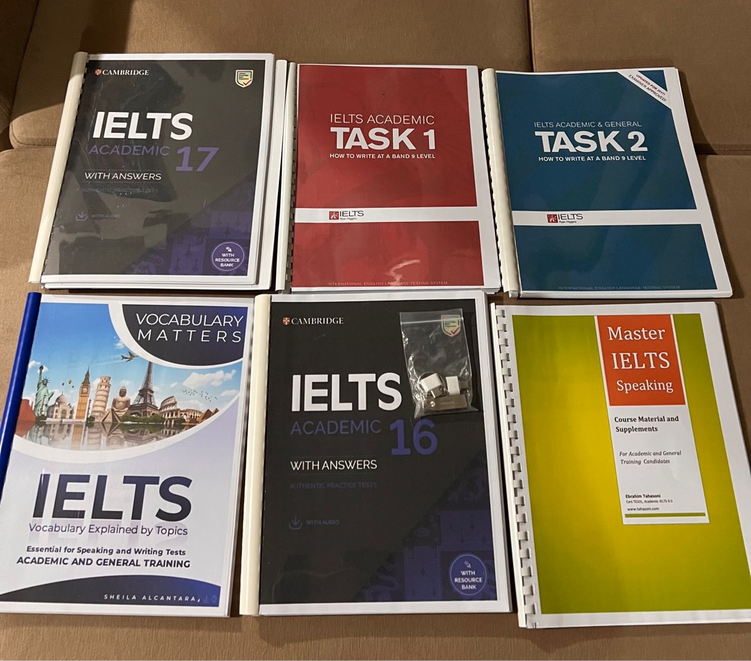 Bundle of 6 IELTS Academic Practice Books with USB for listening test ...