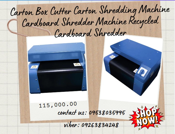Carton Box Cutter Carton Shredding Machine Cardboard Shredder Machine ...