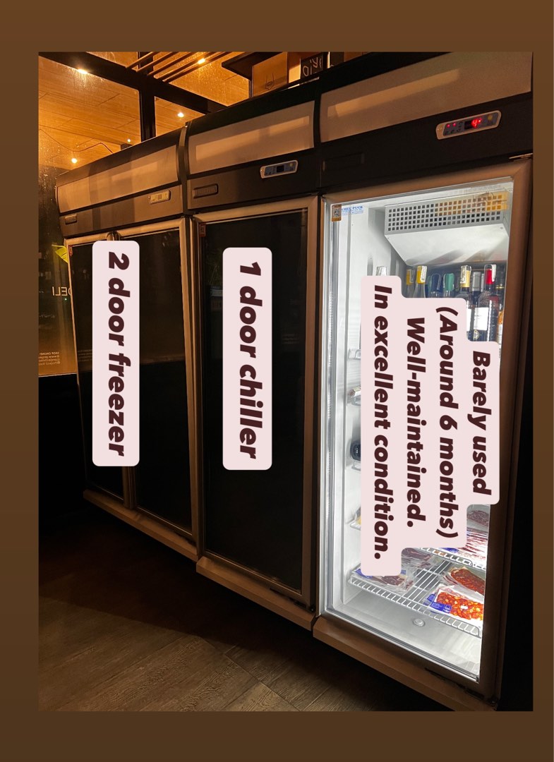 Commercial Freezer and Chiller for sale,barely used. Perfect for food ...