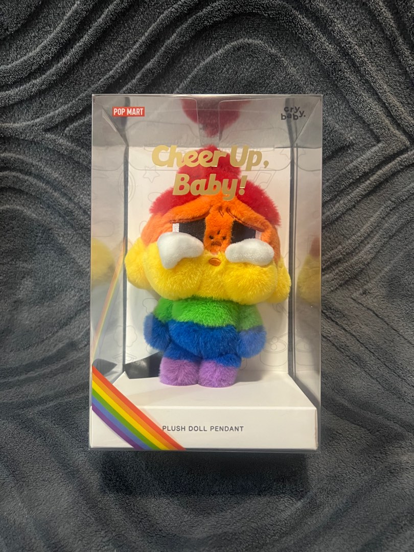 Cry Baby Cheer Up, Baby! Rainbow Plush Doll Pendant, Hobbies & Toys ...