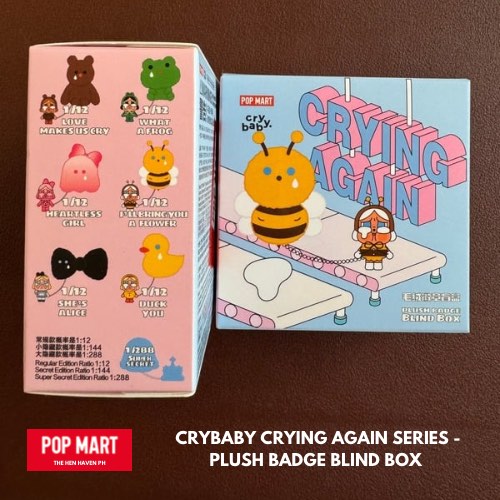 Cry Baby Crying Again Series - Plush Badge Blind Box, Hobbies & Toys ...