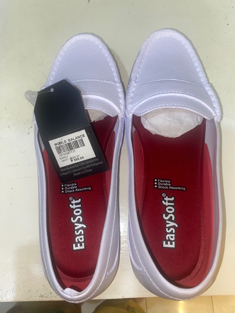 EAST SOFT WHITE SHOES, Women's Fashion, Footwear, Flats & Sandals on ...