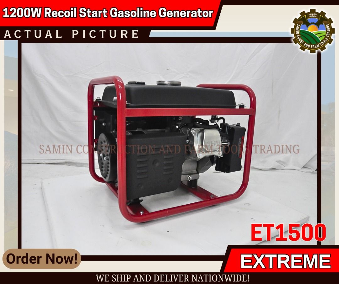 EXTREME Japan 1000W Gasoline Generator - 1.2kva AVR installed Pure ...