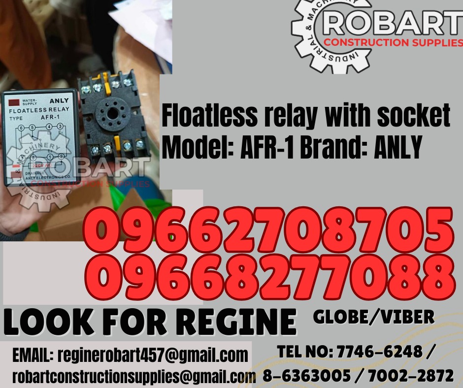 Floatless relay with socket Model: AFR-1 Brand: ANLY, Commercial ...
