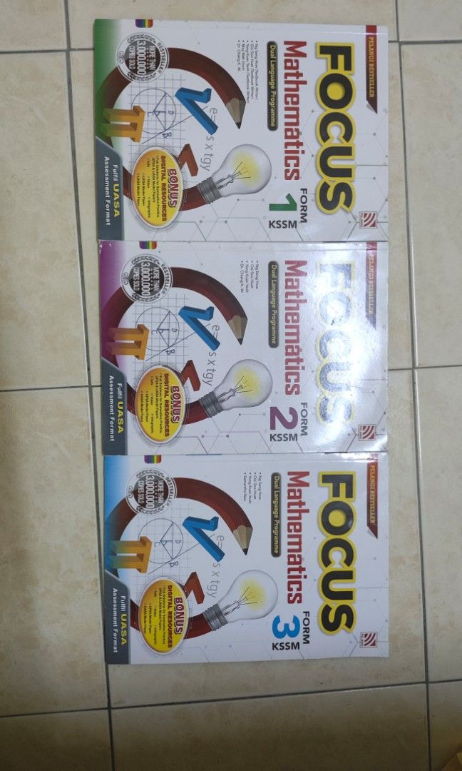 Focus Mathematics Form 1, Form 2, Form 3 KSSM, Hobbies & Toys, Books ...