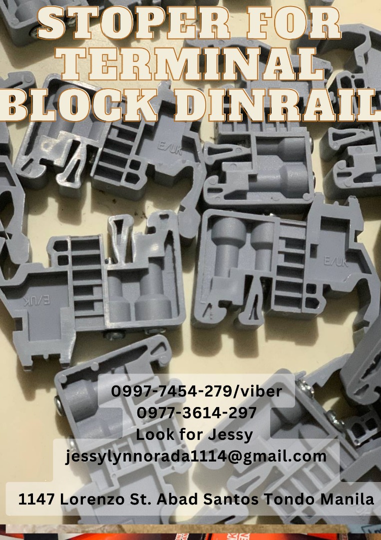 FOR SALE STOPPER FOR TERMINAL BLOCK DIN RAIL, Commercial & Industrial ...