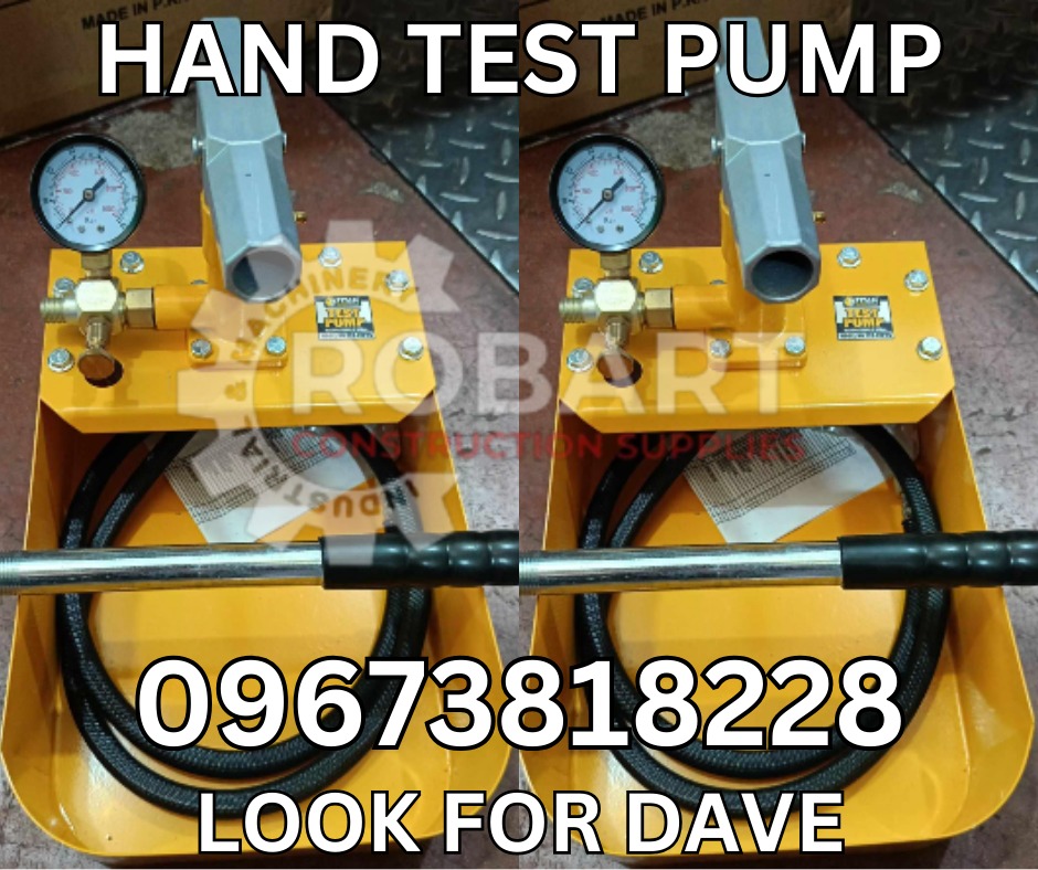 HAND TEST PUMP, Commercial & Industrial, Industrial Equipment on Carousell