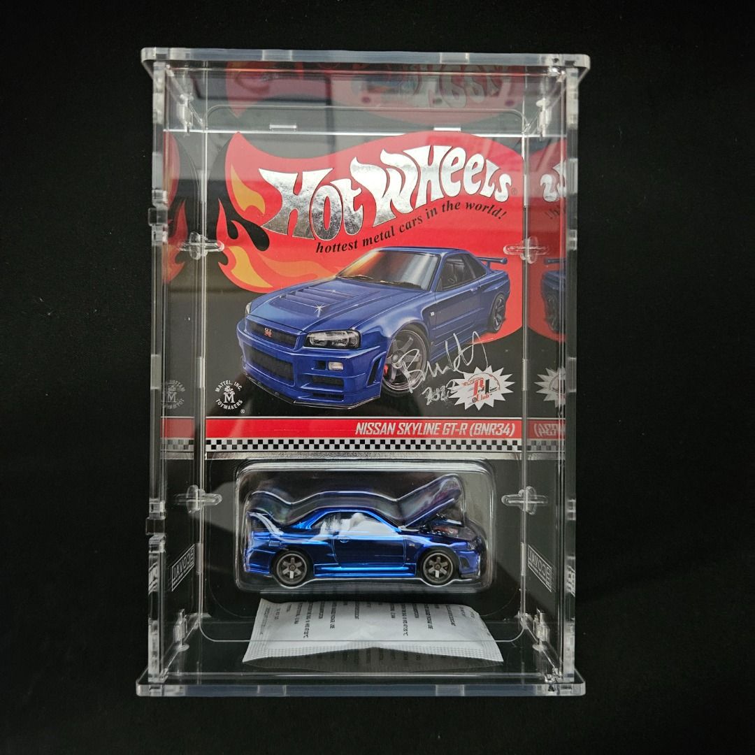 Signed Hotwheels Nissan Skyline GT-R R34 RLC Blue Club Exclusive ...